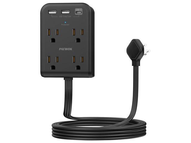 Click here for Flat Electrical Outlet Extender with USB C Ports... prices