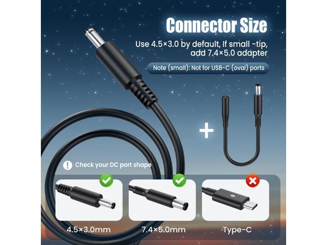 Click here for 90W/65W AC Adapter Compatible with Latitude 5400/7... prices