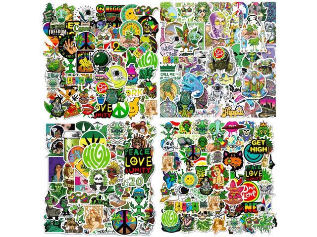 Click here for 200Pcs Green Leaves Trippy Stickers for Laptop  Wa... prices