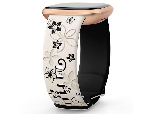 Click here for Floral Engraved Bands Compatible for Sense & Versa... prices