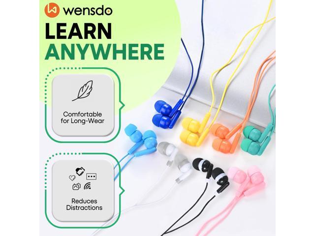Click here for 50 Pack Bulk Kids Earbuds for School Classroom Lib... prices