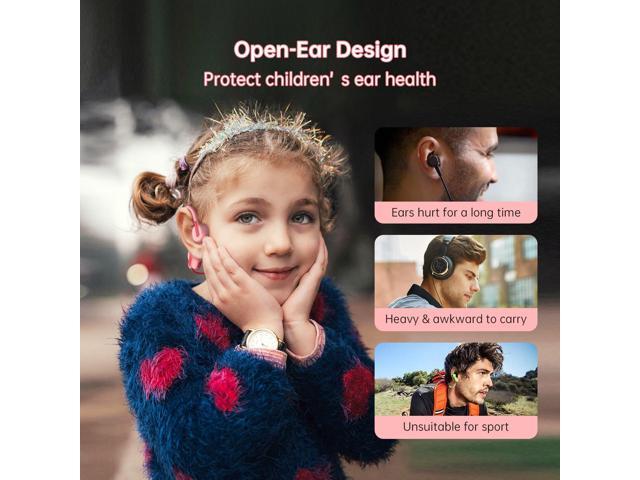 Click here for Kids Open Ear Headphones - Girls Bluetooth 5.3 Con... prices