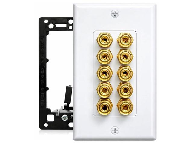 Click here for 5 Speaker Wall Plate  Home Theater Wall Plate  Gol... prices