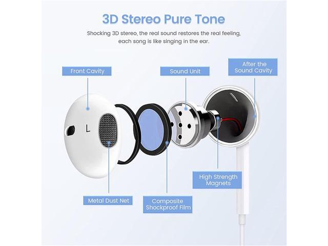 Click here for 2 Packs Wired Earbuds Headphones 3.5mm Earphones w... prices