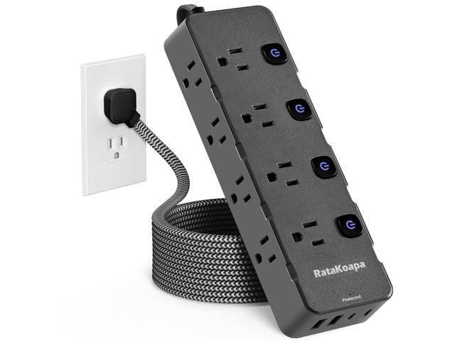 Click here for Power Strip 10 Ft - 8 Widely AC Outlet 4 USB Ports... prices
