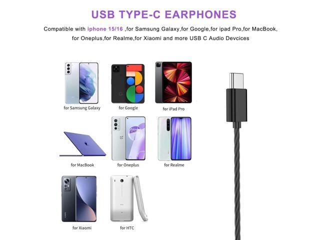 Click here for 3Pack of USB C Headphones  Type C Wired Earbuds Ma... prices