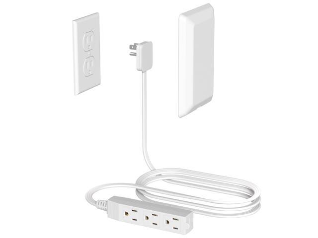 Click here for Flat Plug Power Strip Wall Outlet  3 AC Outlets  U... prices