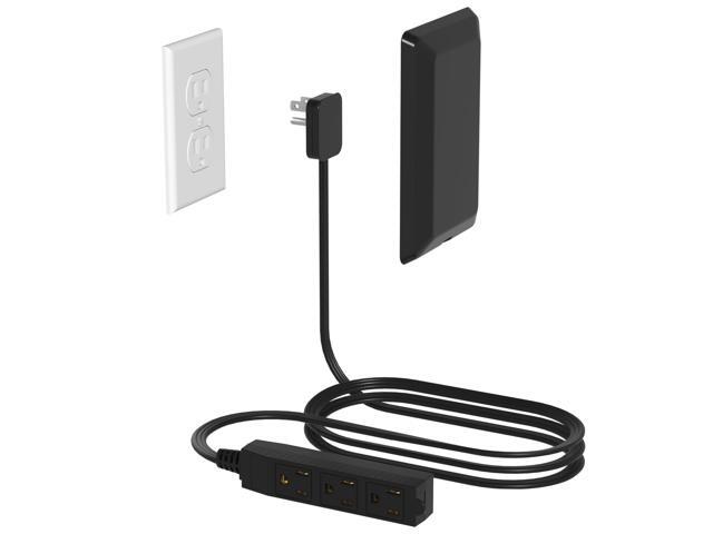 Click here for Flat Plug Power Strip Wall Outlet  3 AC Outlets  U... prices