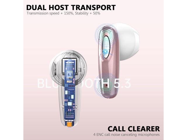 Click here for Wireless Earbud  Bluetooth Headphones 5.3 Built in... prices