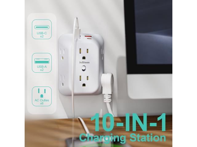 Click here for Multi Plug Wall Outlets  6-Port Outlet Extender wi... prices