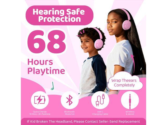 Click here for Kids Headphones Bluetooth 5.4 Wireless Volume Limi... prices
