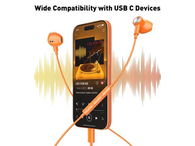 Click here for Wired USB C Headphones Type C Earphones for Androi... prices
