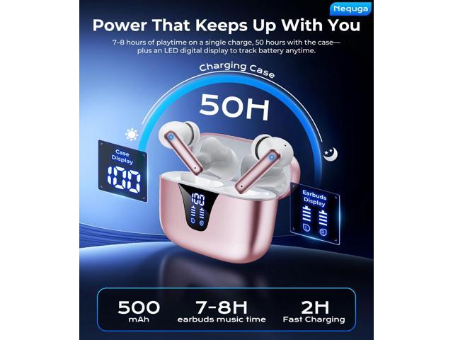 Click here for Wireless Earbuds  50H Playtime  with Mic  LED Digi... prices