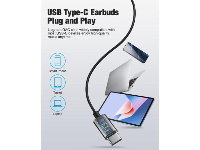 Click here for Wired Earbuds USB C Headphones  2 Pack [Clear Micr... prices