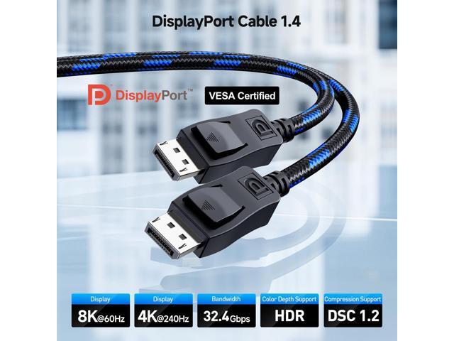 Click here for 9.8 ft 32.4Gbps Braided DisplayPort Cable 1.4  8K... prices