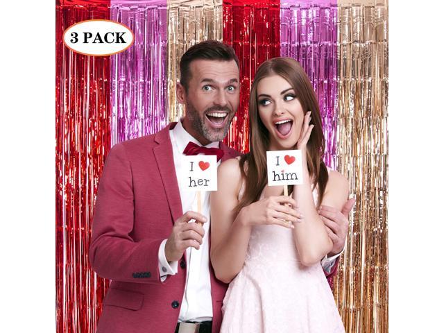 Click here for 3 Pack Valentines Day Party Decorations 3.3X6.6 ft... prices