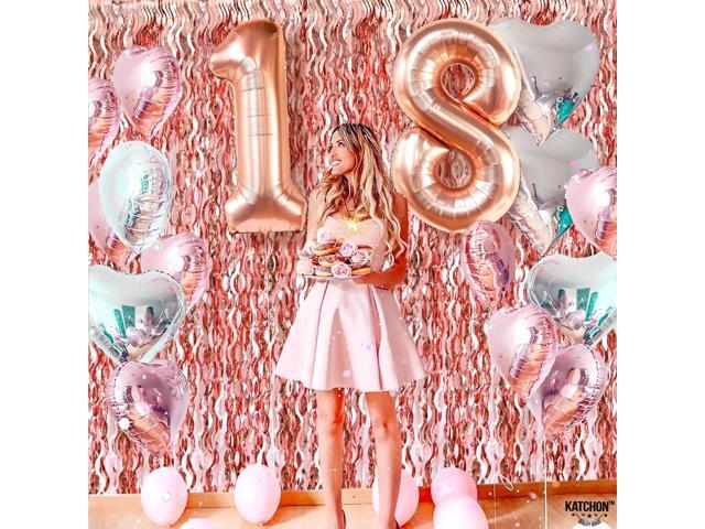 Click here for XtraLarge Wavy Rose Gold Fringe Backdrop - 3.2x6.5... prices