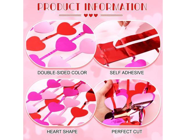 Click here for 6 Pcs Heart Foil Fringe Curtains 3.3x6.6ft Photo B... prices