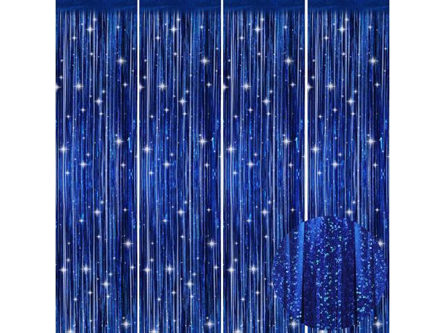 Click here for 4 Pack Foil Fringe Tinsel Backdrop Curtains  Birth... prices