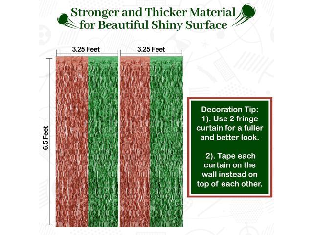 Click here for XtraLarge Wave Green and Brown Fringe Backdrop - 3... prices