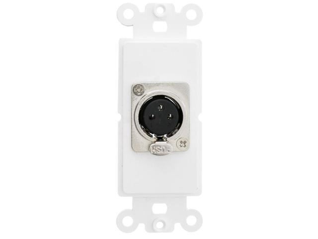 Click here for Decora Wall Plate Insert  White  XLR Female to Sol... prices