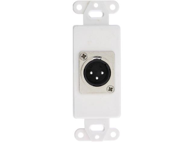 Click here for Wall Plate Insert  White  XLR Male to Solder Type prices
