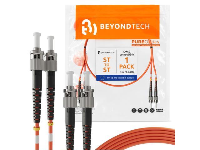 Click here for 1m (3.28ft) ST to ST Fiber Patch Cable Multimode D... prices