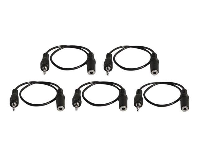 Click here for 5 Pack of 1 Foot 3.5mm Headphone Extension Cables prices