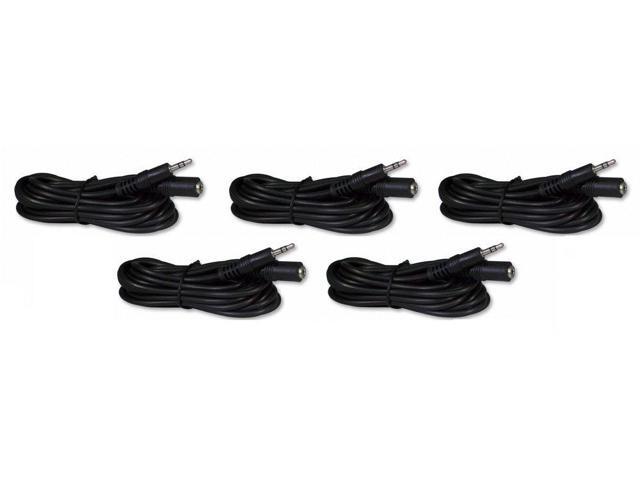 Click here for Five Pack of 12 Foot 3.5mm Headphone Extension Cab... prices