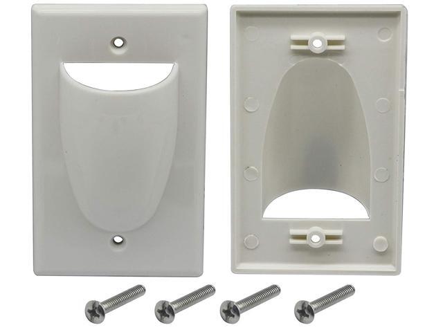 Click here for Bulk Nose Faceplate Wall Plate for Cabling 1 Gang... prices
