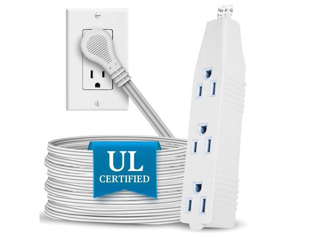Click here for Flat Multiple Outlet Extension Cord 10 Ft for Indo... prices