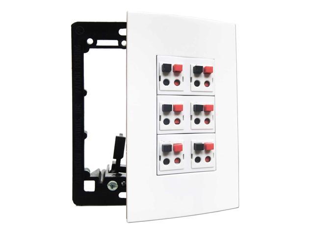 Click here for 6 Speaker Wall Plate  Supports 6 Speaker Configura... prices