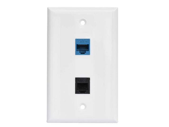 Click here for Wall Plate - Phone CAT6 Ethernet Wall Plate Female... prices
