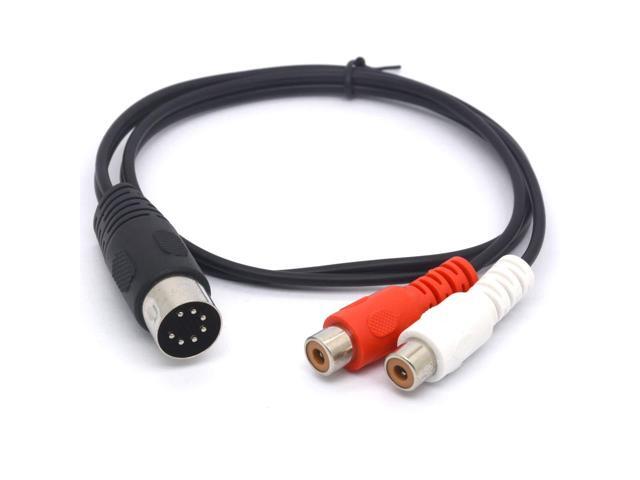Click here for Short 7 Pin Din Male to 2 RCA Female Audio Cable f... prices