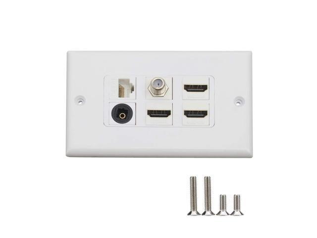 Click here for HDMI Optical Wall Plate with HDMI CAT6 Ethernet Co... prices