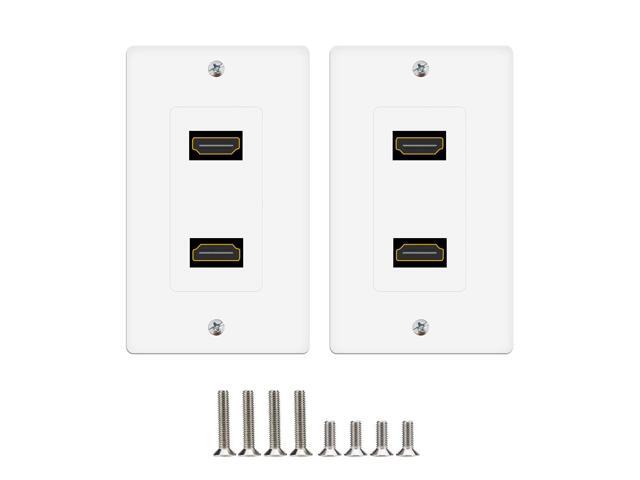 Click here for Wall Plates Face Plate (2 Pack  HDMI) (2 Port) prices