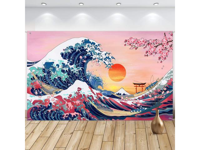 Click here for Tapestry Japanese Kanagawa Backdrop Great Wave Tap... prices