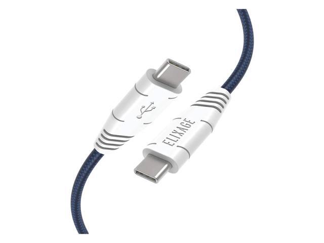Click here for Elixage USB Type-C Male To Cable 8 Inch Blue Cable prices