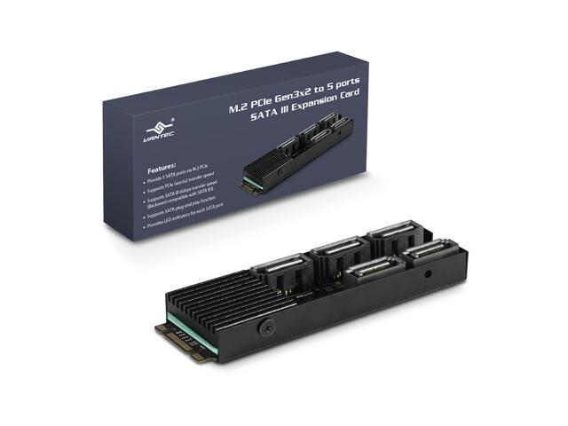 Click here for Vantec M.2 PCIe Gen3x2 B+M Key to 5 Ports SATA III... prices