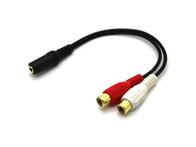 Click here for 2 RCA Male To Female 3.5Mm Jack Aux Stereo Audio C... prices