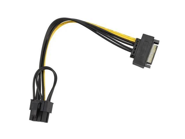 Click here for 15Pin SATA Male To 8Pin(6+2) PCI-E Power Supply Ca... prices
