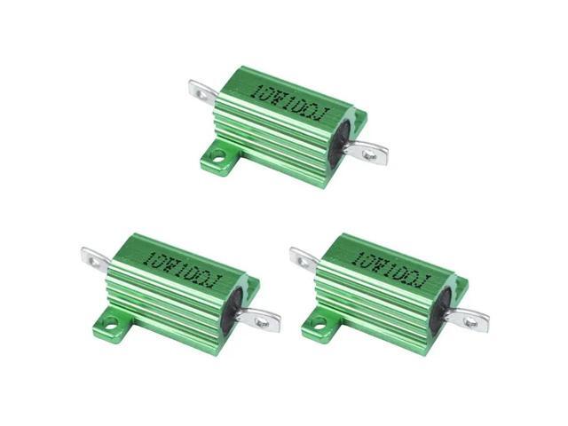 Click here for 3X Green Aluminum Chassis Mounted Wirewound Resist... prices