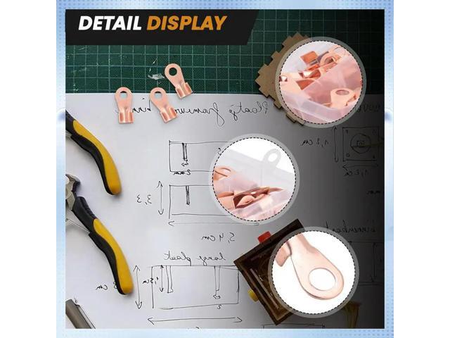 Click here for Open Barrel Copper Ring Lug Terminals Wire Crimp C... prices