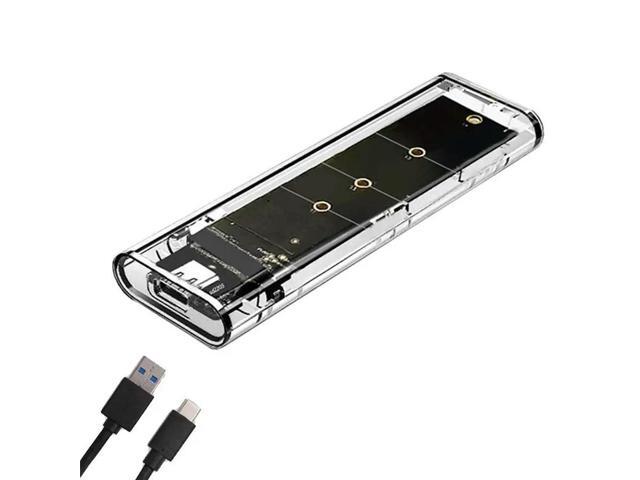 Click here for M.2 NGFF SATA Dual Protocol SSD Case Clear USB Typ... prices