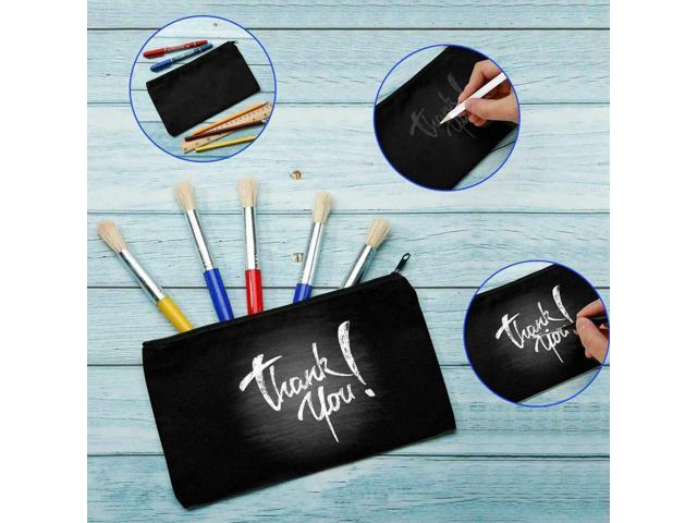 Click here for 20Pcs Canvas Zipper Pouch Bags Canvas Makeup Bags... prices