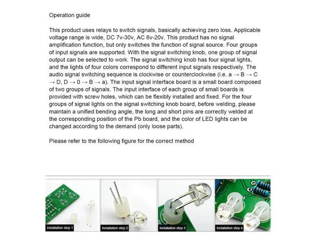 Click here for Relay 4-Way Audio Input Signal Selector Switching... prices