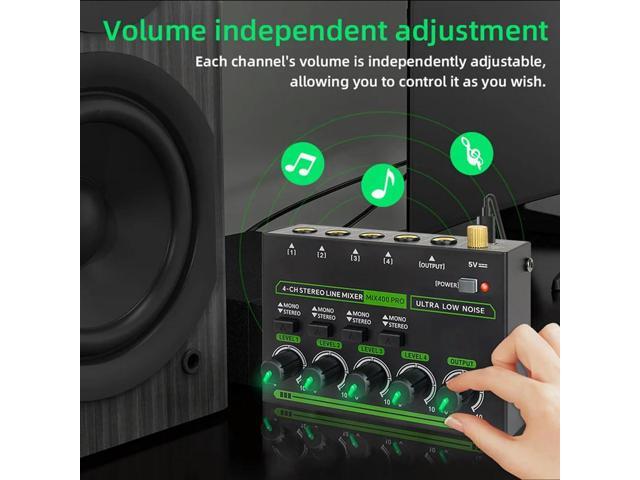 Click here for Mix400 Pro 4 Channel Professional Sound Mixer With... prices