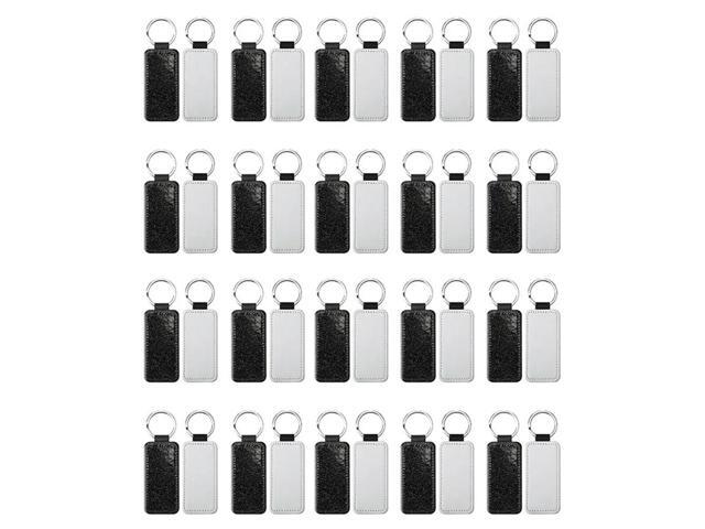 Click here for 40Pack Sublimation Blanks Keychain Glitter PU Leat... prices