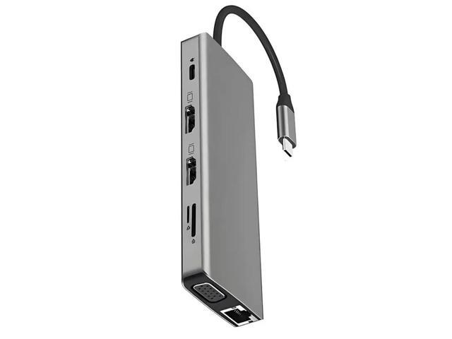 Click here for Audio For PC Laptop USB C Hub 12 In 1 Triple Displ... prices