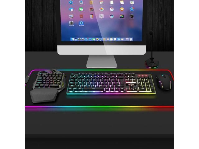 Click here for One Hand Gaming Keyboard RGB Backlit Mini Keyboard... prices
